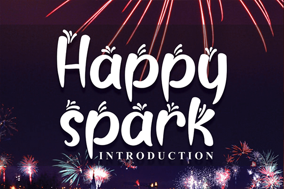 Happy Spark Display Font - UpFonts