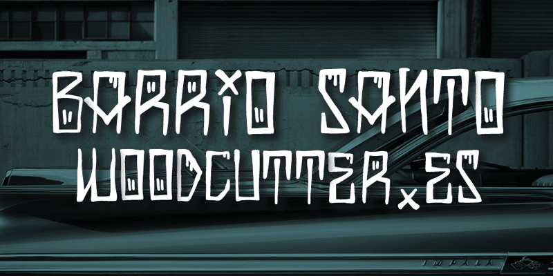 Barrio Santo Font - UpFonts