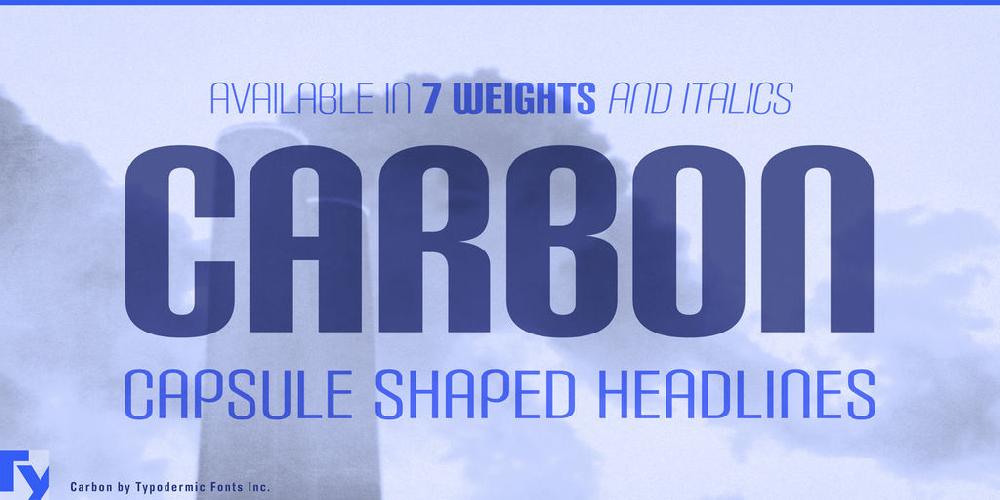 Carbon Font Family - UpFonts
