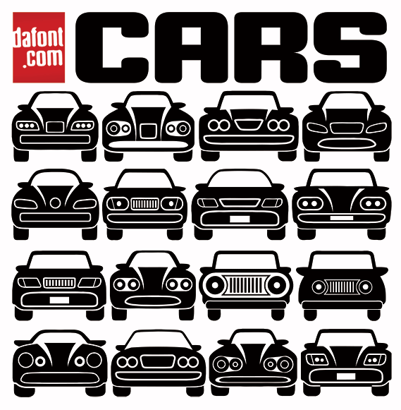Cars Font - UpFonts