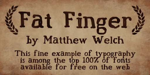 Fat Finger Font - UpFonts