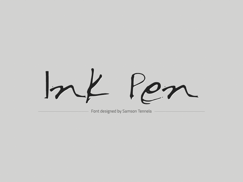 Ink Pen Font - UpFonts