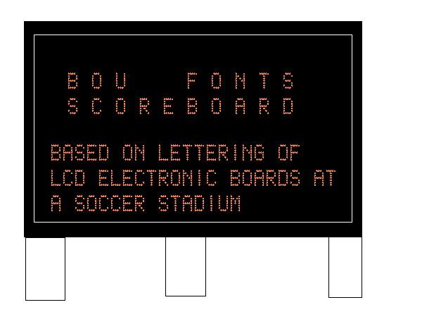 Score Board Font - UpFonts