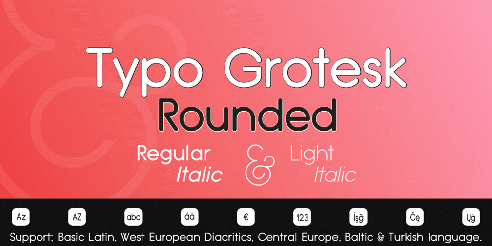 Typo Grotesk Rounded Font - UpFonts