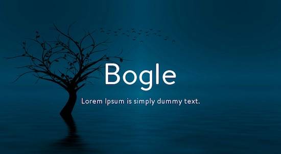 Bogle Font - UpFonts