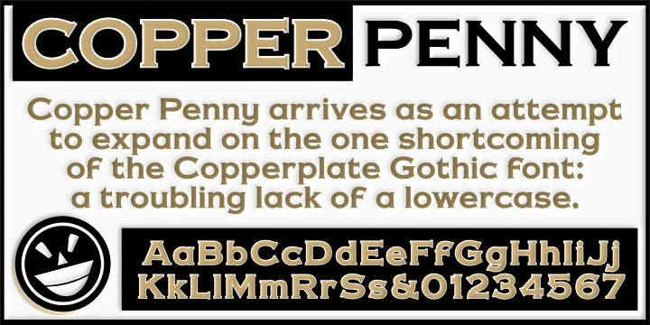 Copper Penny DTP Font - UpFonts