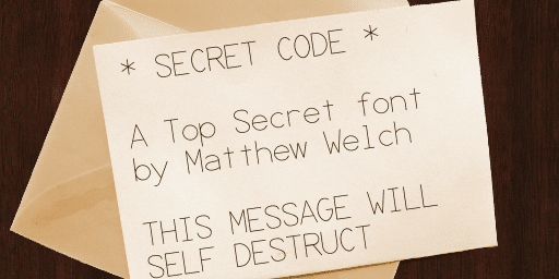 Secret Code Font - UpFonts