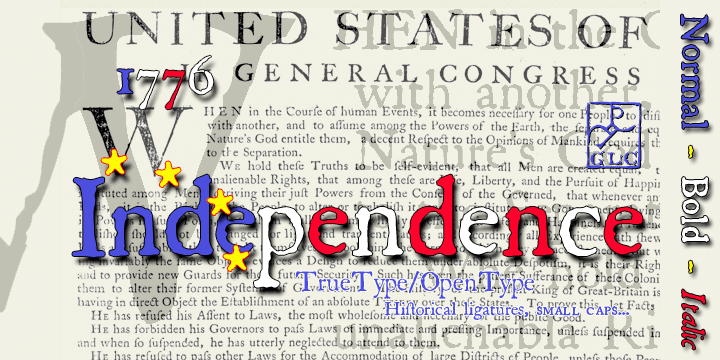 1776 Independence Font - UpFonts