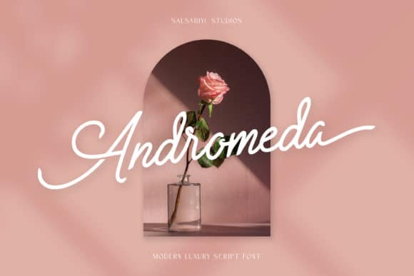 Andromeda Handwritten Script Font - UpFonts