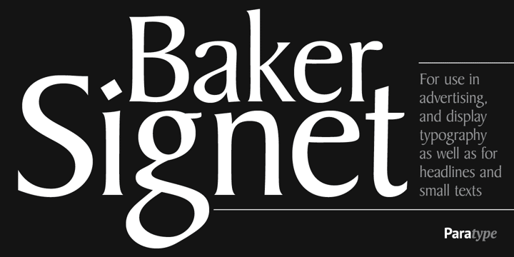 Baker Signet BT Font - UpFonts
