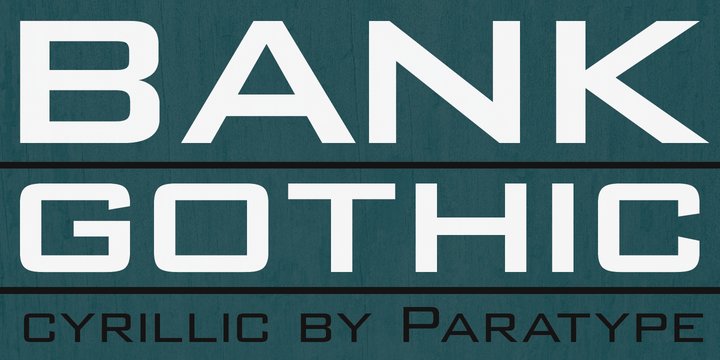 Bank Gothic Font - UpFonts