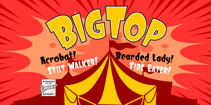 Big Top Font - UpFonts