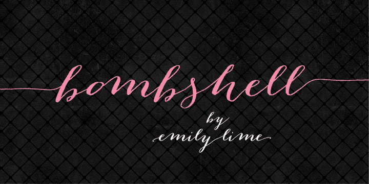Bombshell Pro Font - UpFonts