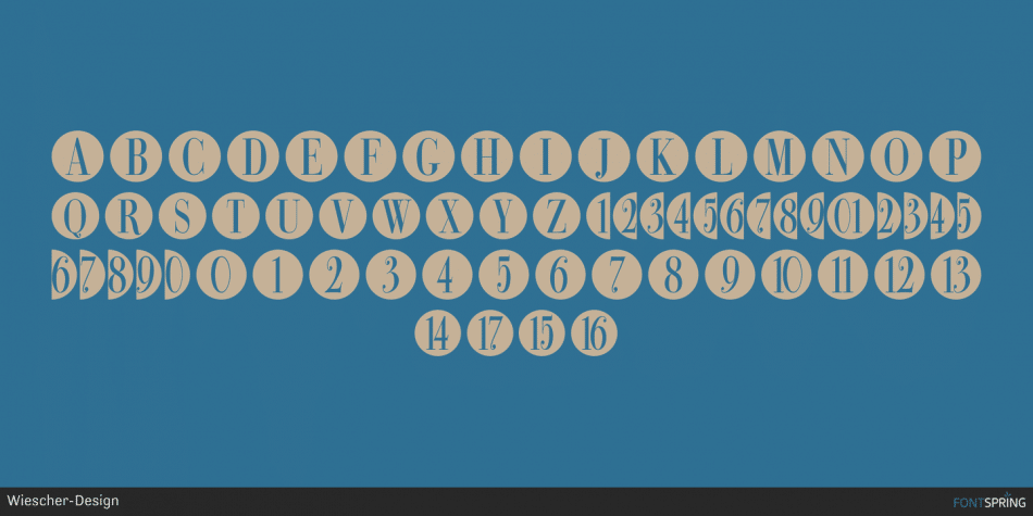 Bullet Numbers Font - UpFonts