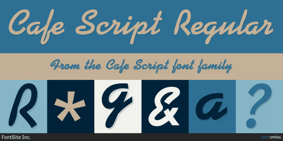 Cafe Script Font - UpFonts