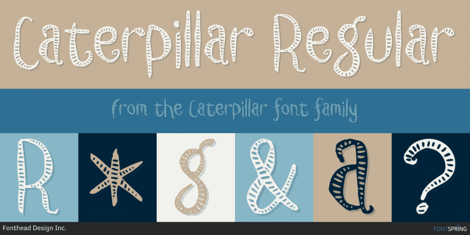 Caterpillar Font - UpFonts