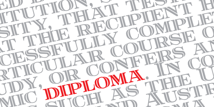 Diploma Font - UpFonts