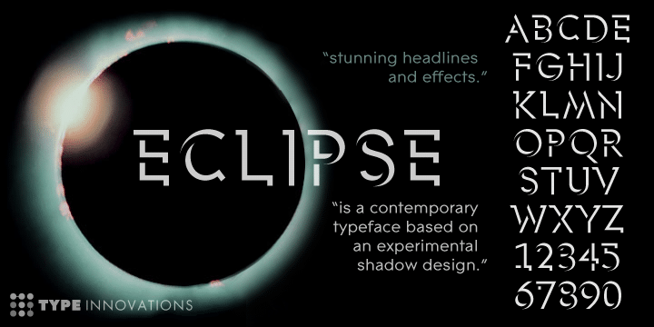 Eclipse Display Font - UpFonts