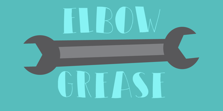 Elbow Grease Font - UpFonts