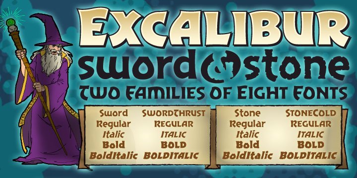 Excalibur Sword Font - UpFonts
