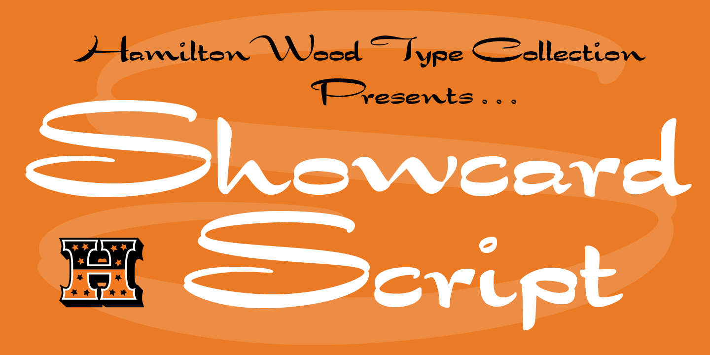 HWT Showcard Script Font - UpFonts