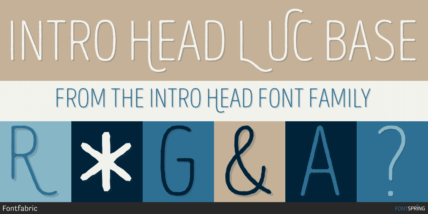 Intro Head Light UC Font - UpFonts
