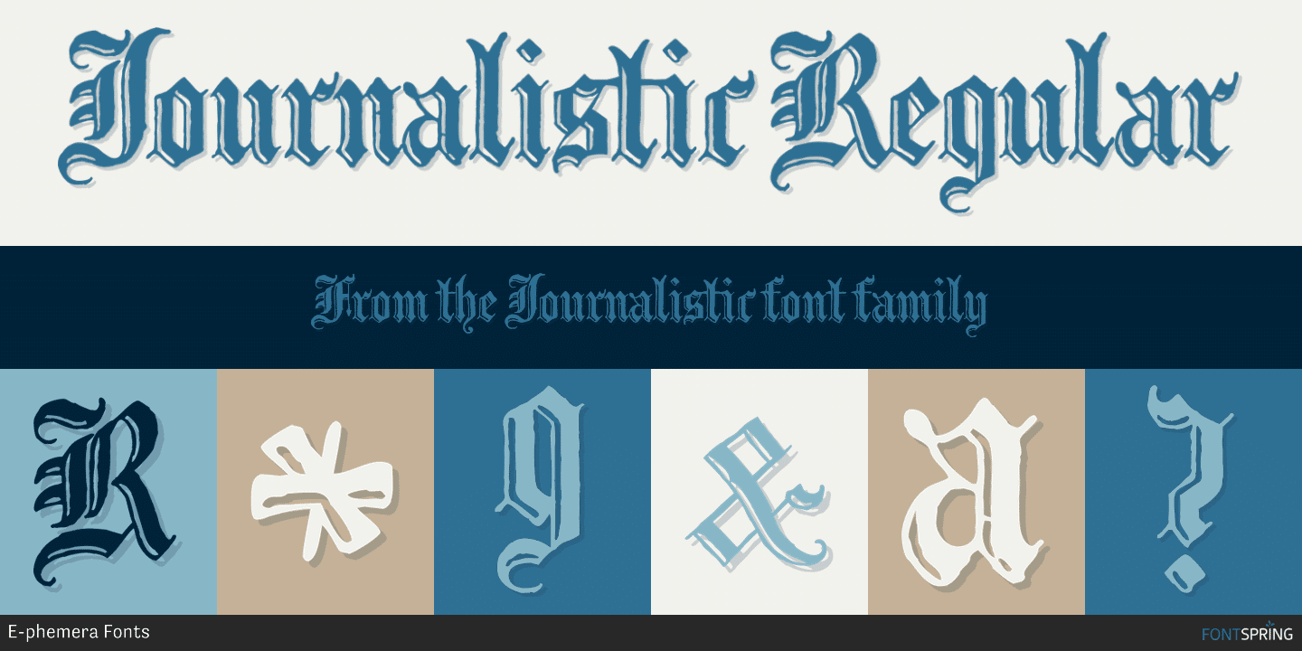 Journalistic Font - UpFonts