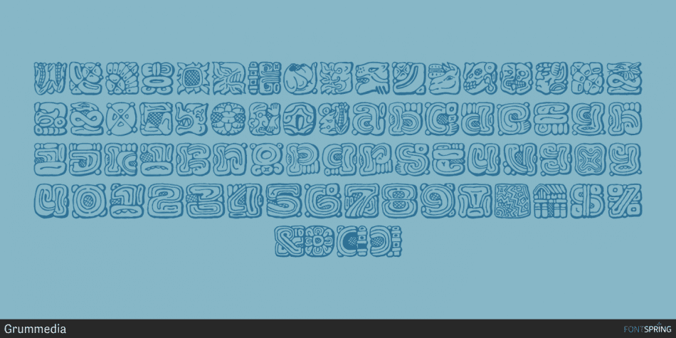 Mayan Font - UpFonts