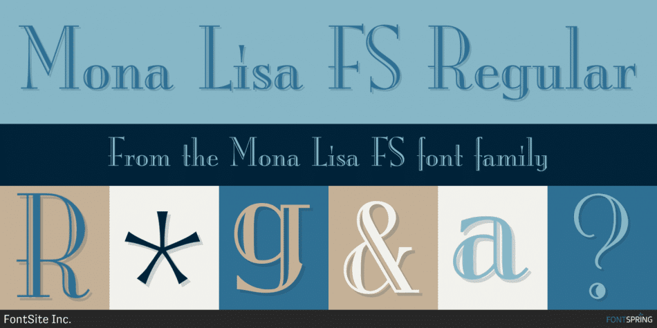 Mona Lisa FS Font - UpFonts