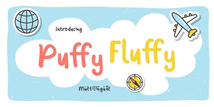 Puffy Fluffy Font - UpFonts