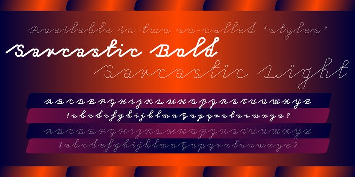Sarcastic Font - UpFonts