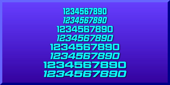 Sport Numbers Font - UpFonts
