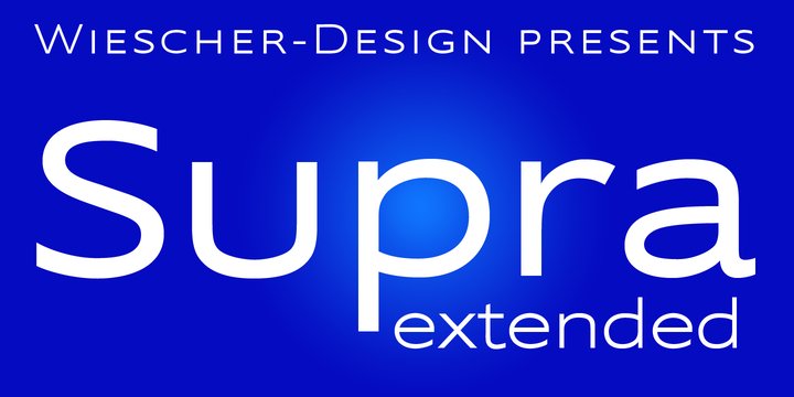 Supra Extended Font - UpFonts