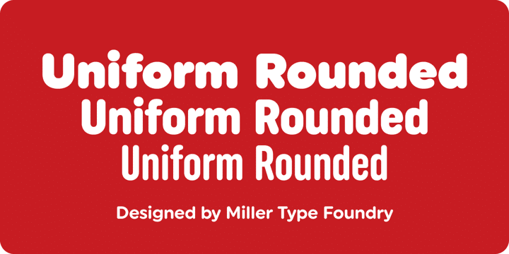 Uniform Rounded Font - UpFonts