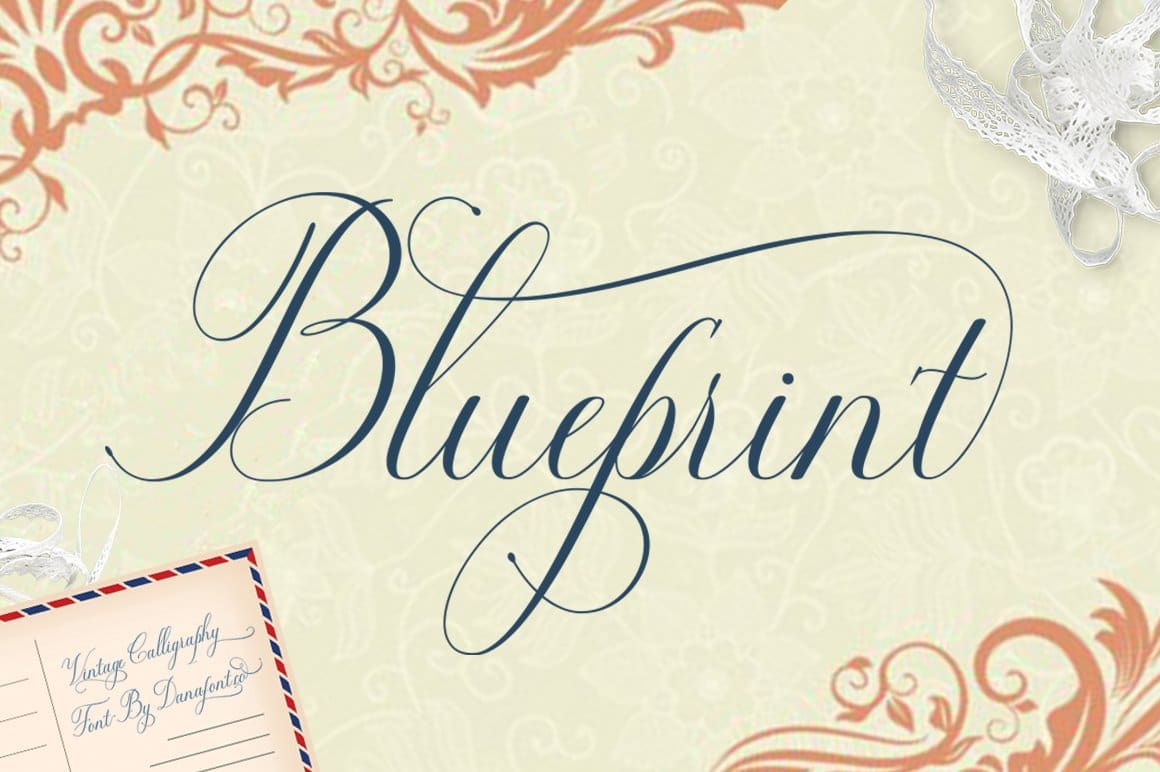 Blueprint Font - UpFonts