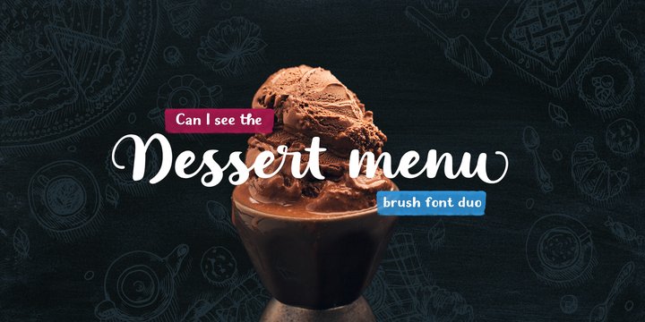 Dessert Menu Font - UpFonts