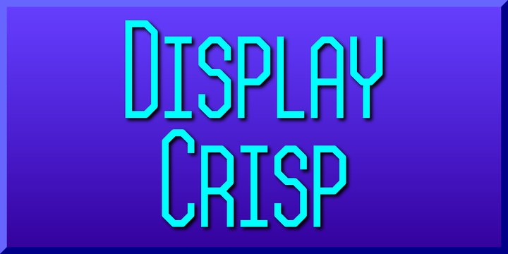 Display Crisp Font - UpFonts