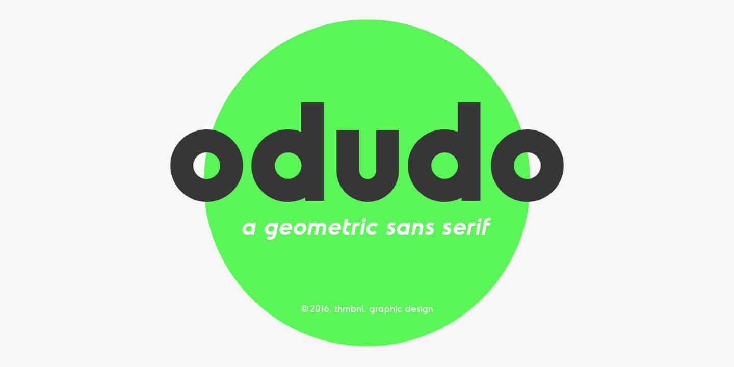Odudo Font - UpFonts