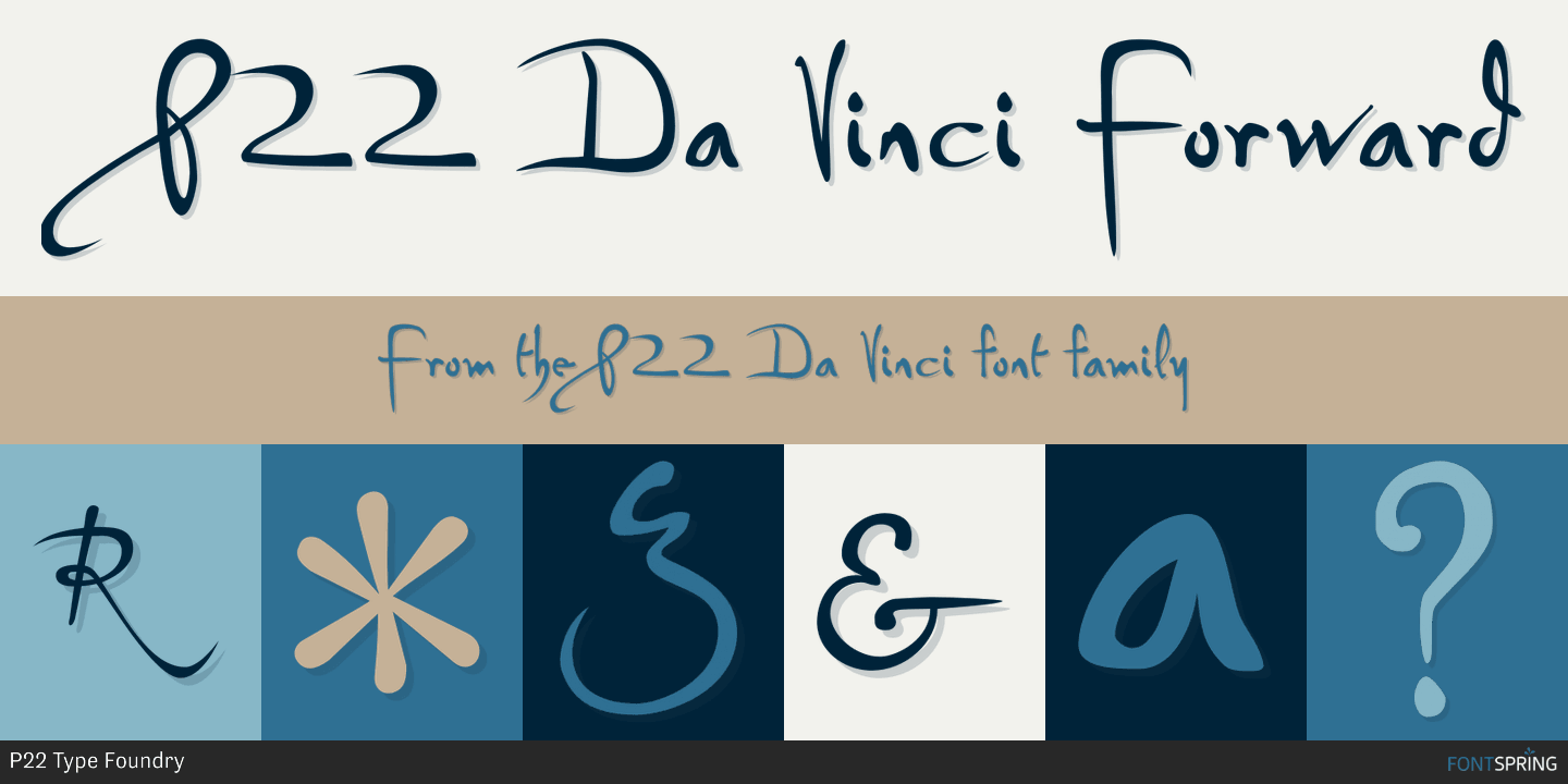 P22 Da Vinci Font - UpFonts