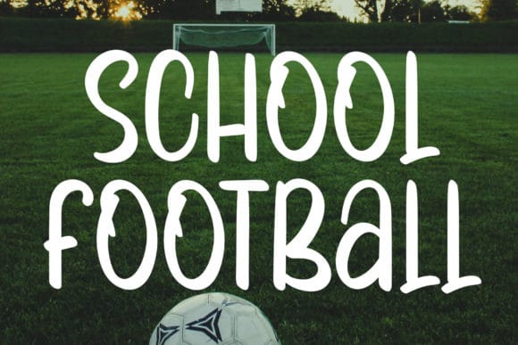 School Football Font - UpFonts