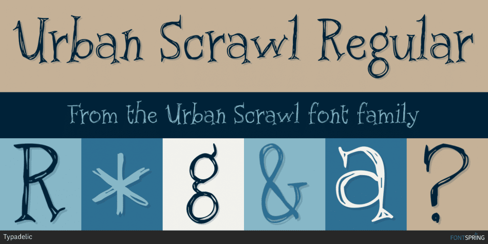 Urban Scrawl Font - UpFonts