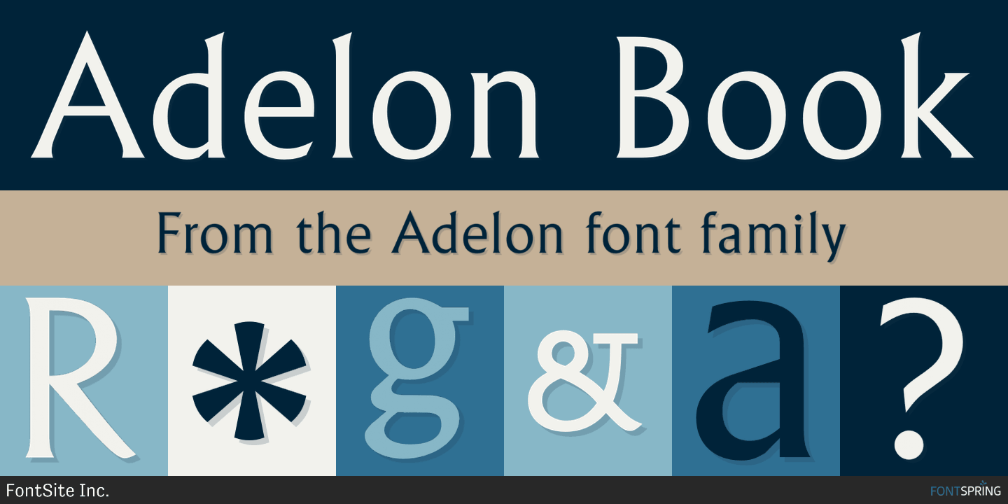 Adelon Font - UpFonts