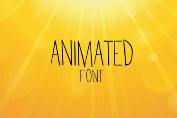 Animated Font - UpFonts