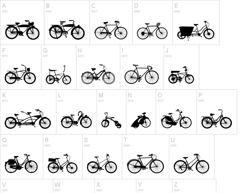 Bikes Font - UpFonts