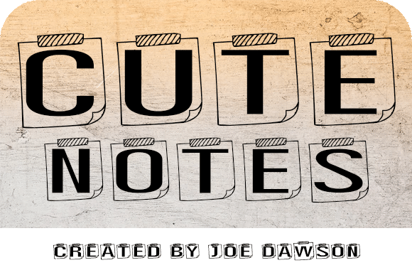 Cute Notes Font - UpFonts