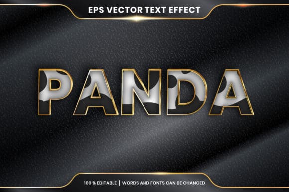 Panda Text Effect Editable - UpFonts