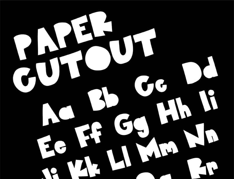 Paper Cutout Font - UpFonts