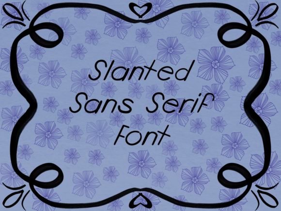 Slanted Font - UpFonts