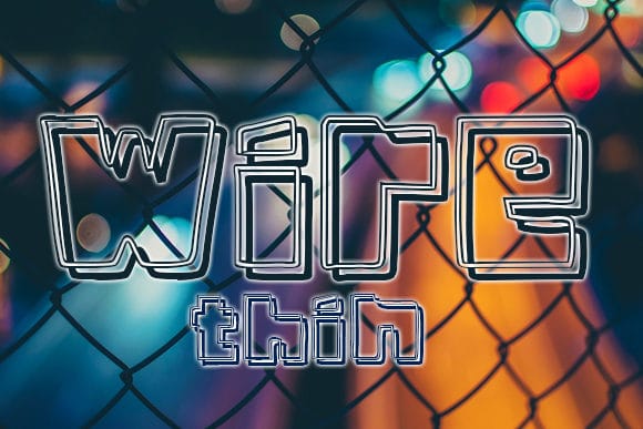 Wire Font - UpFonts