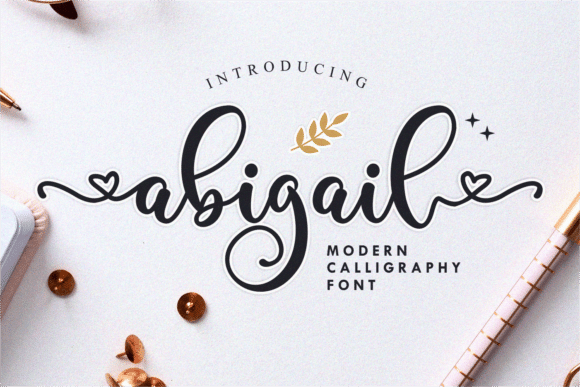 Abigail Calligraphy Font - UpFonts